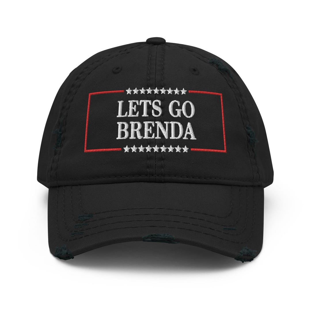 Lets Go Brenda 2024 Hat embroidered Distressed Dad Cap Anti Kamala Hat ...