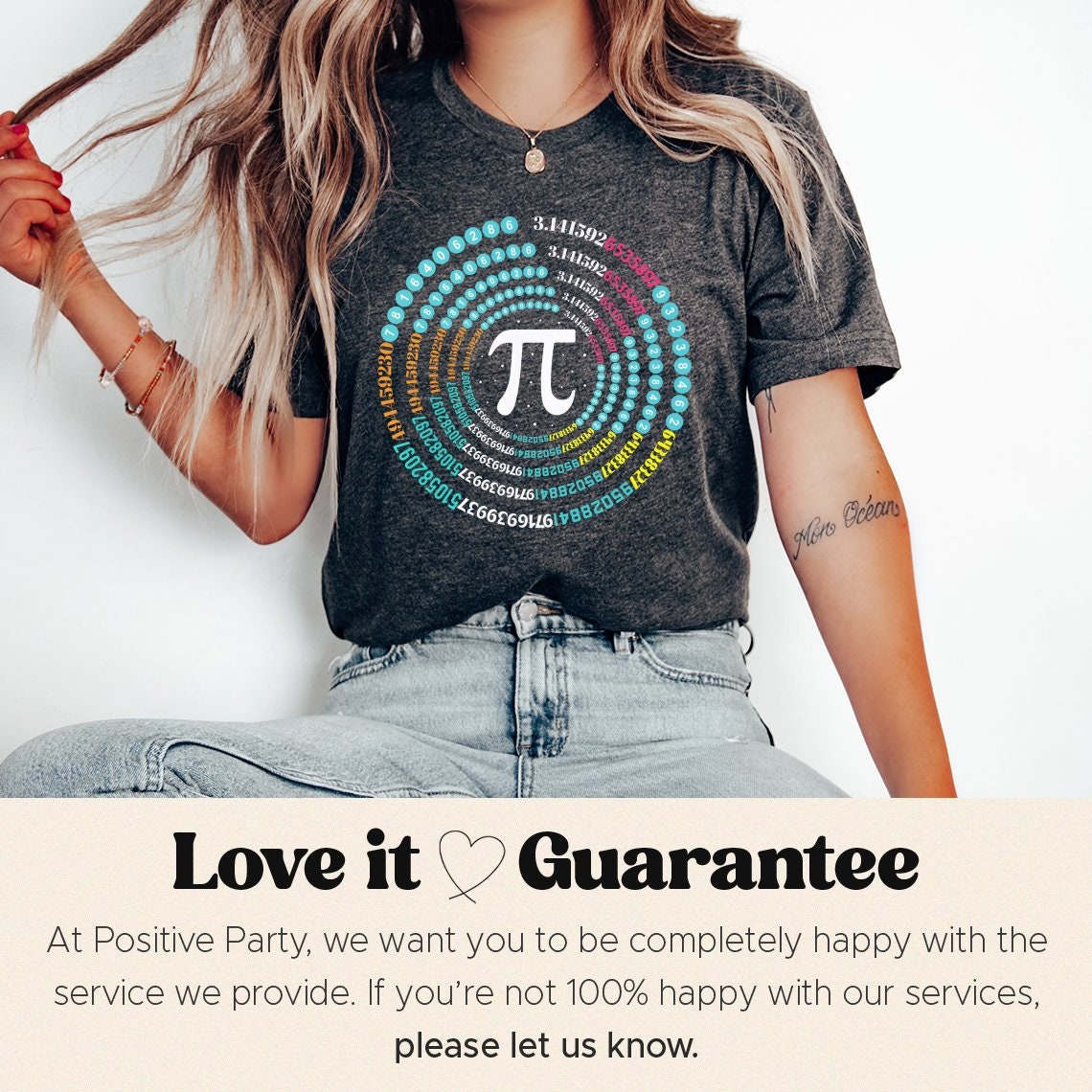 Pi Day Spiral T-shirt, Math Geek Shirt, Colorful Pi Digits, Teacher ...