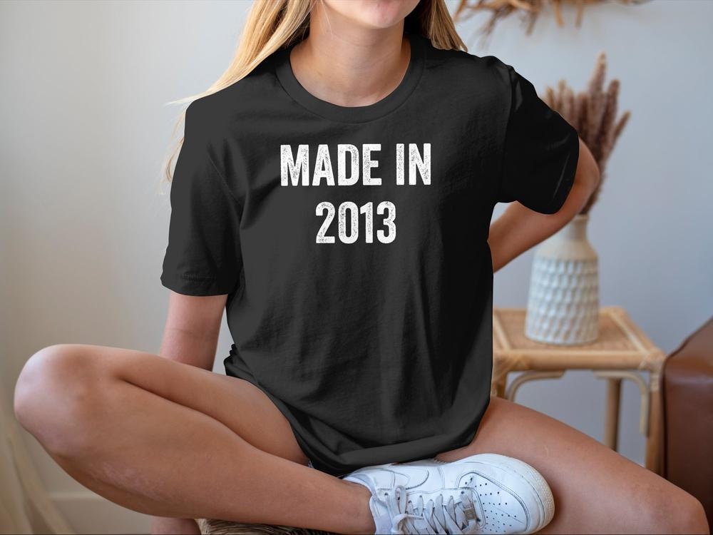 Tops Vintage 2013 Limited Edition 10th Birthday 10 Years Old Gift Premium T Shirt Bornmens Tops 
