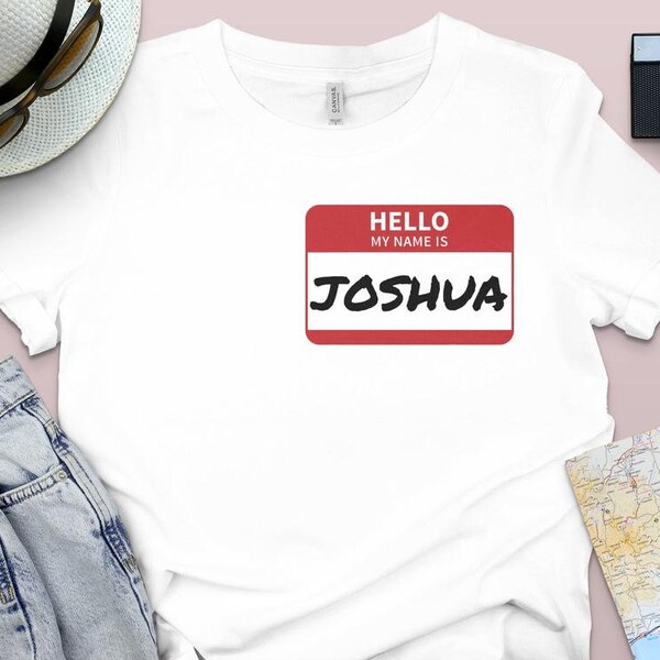 Joshua Name Tag - Etsy