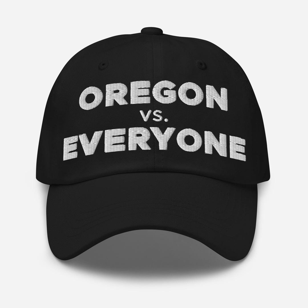 Oregon Vs Everyone Hat (embroidered Dad Cap) - Etsy
