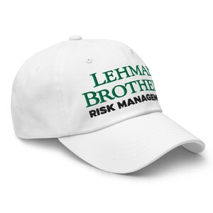 Lehman Brothers Risk Management Hat (embroidered Dad Cap) - Etsy