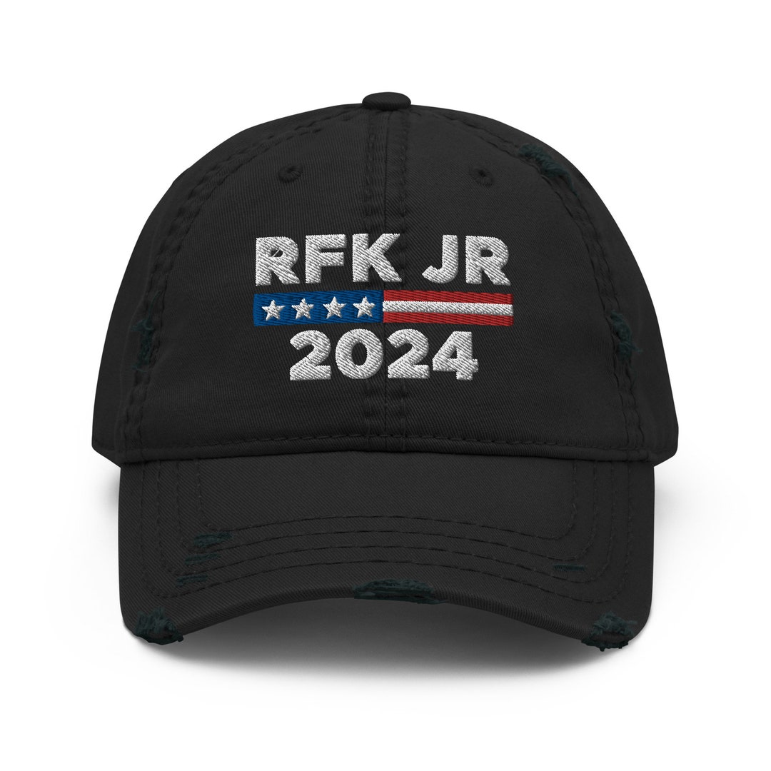 Rfk Jr Hat (embroidered Distressed Dad Cap) RFK JR for President 2024 ...