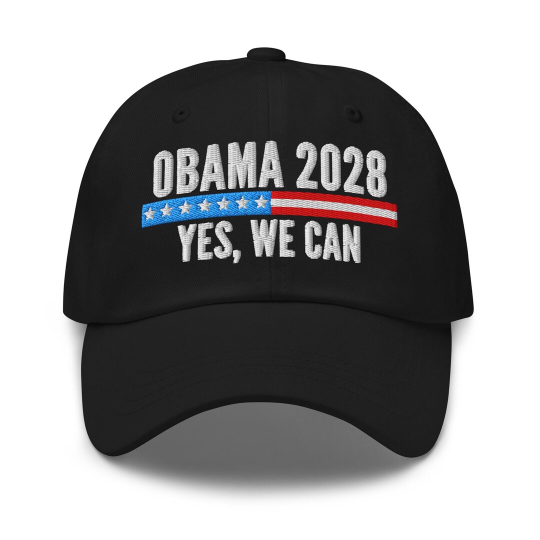 Obama 2028 Hat (embroidered Dad Cap) Obama Yes We Can Hat - Etsy