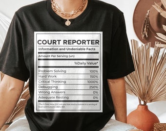 Court Reporter Shirt - Etsy