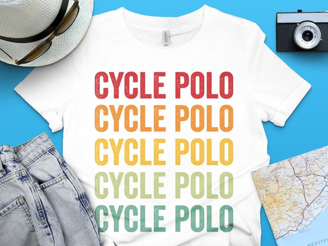 Cycle Polo Shirt Cycle Polo Player Gift Rainbow - Etsy