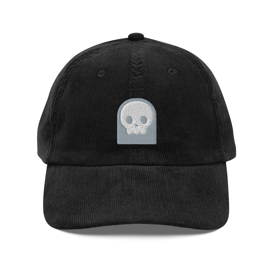 Kawaii Grim Reaper Hat (embroidered Vintage Corduroy Cap) Cute ...