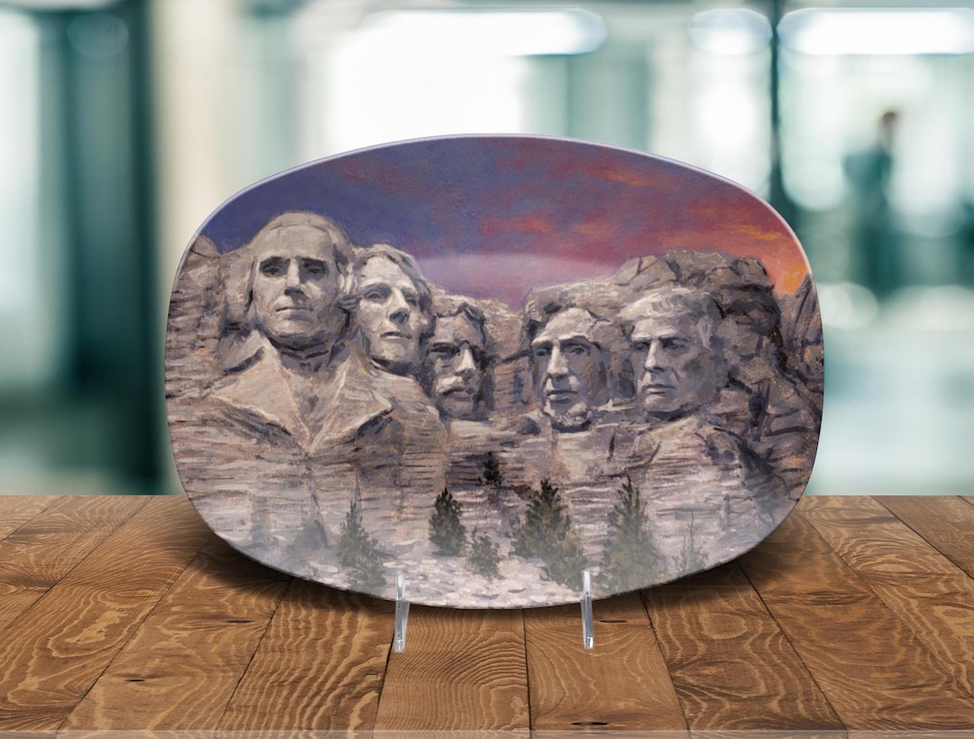 Donald Trump Mount Rushmore Platter, President Trump on Mt Rushmore ...