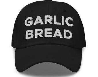 Garlic Bread Corduroy Hat | Funny Garlic Bread Lover Dad Hat | Foodie ...