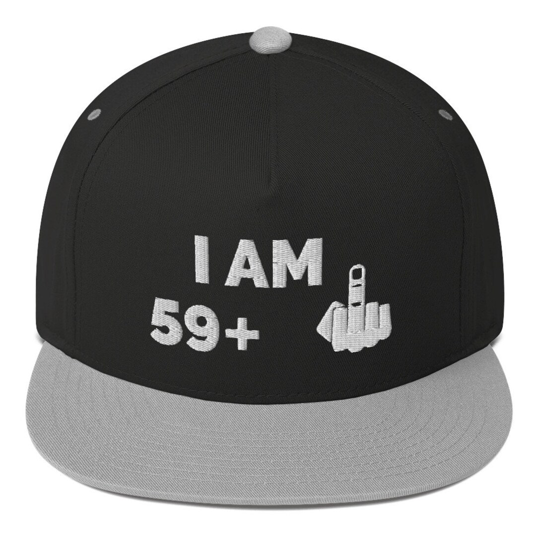 60th Birthday Snapback Cap, 60th Birthday Embroidered Hat, I Am 59 Plus ...