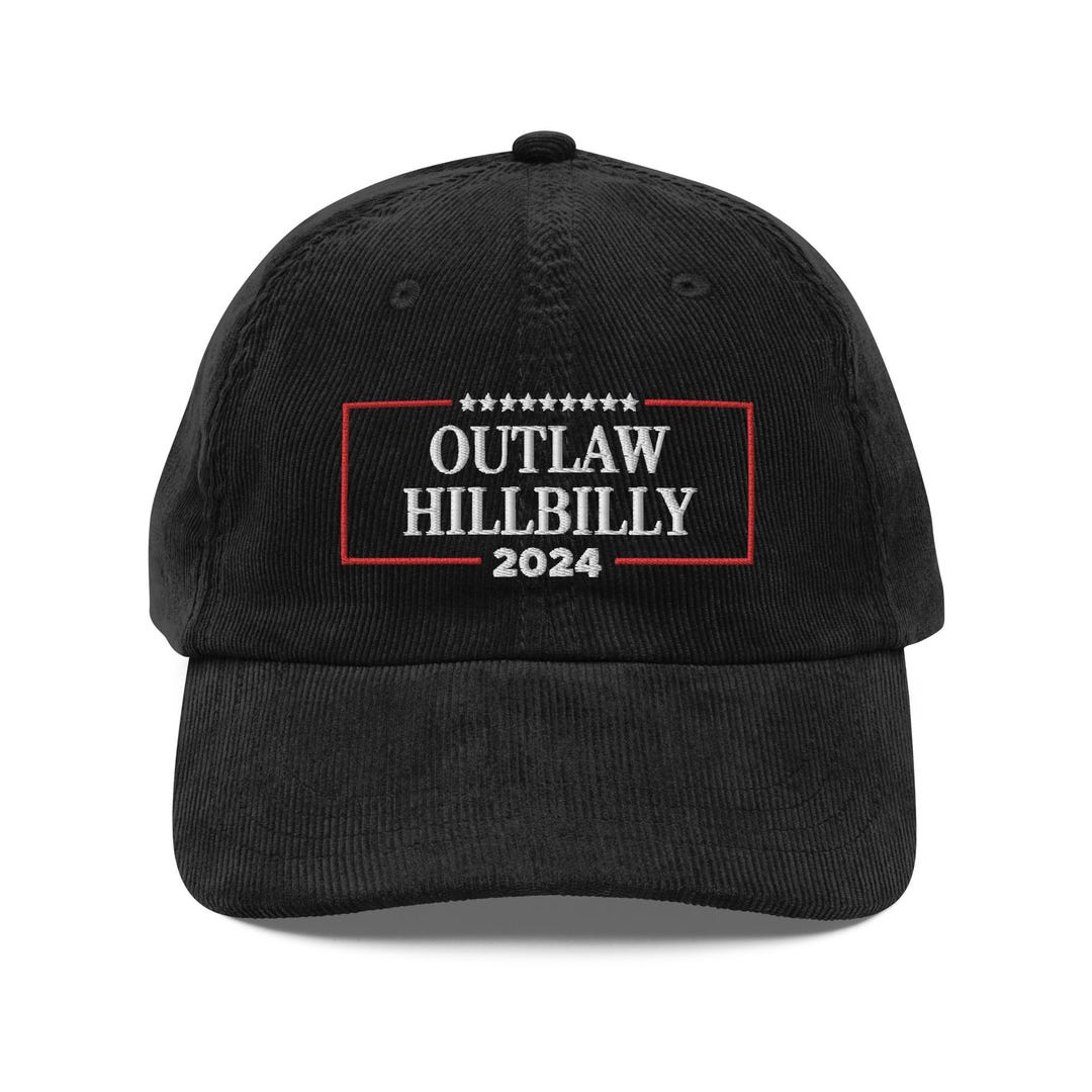 Outlaw Hillbilly 2024 Hat (embroidered Vintage Corduroy Cap) Funny ...