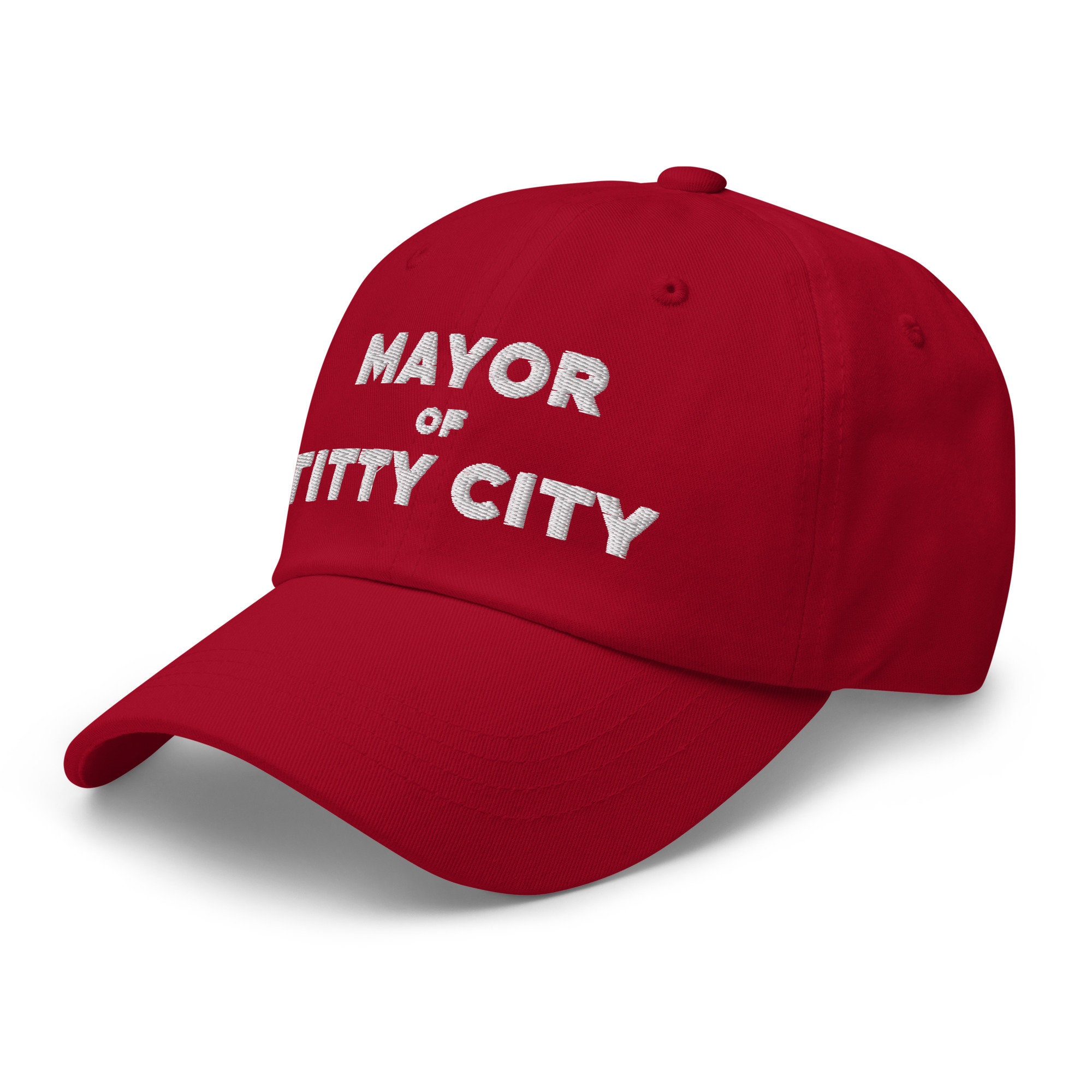 Mayor of Titty City Hat embroidered Funny Hat - Etsy