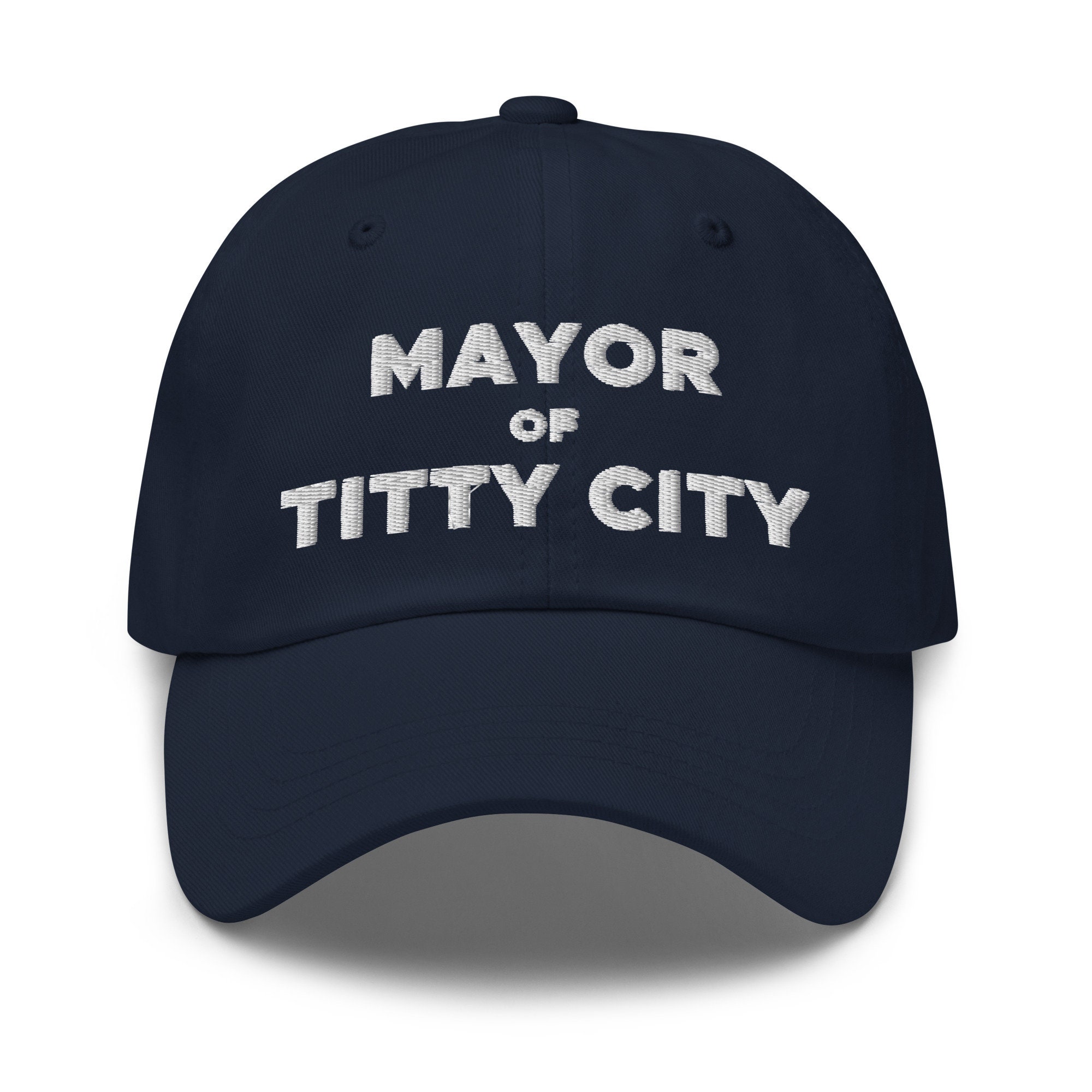 Mayor of Titty City Hat embroidered Funny Hat - Etsy