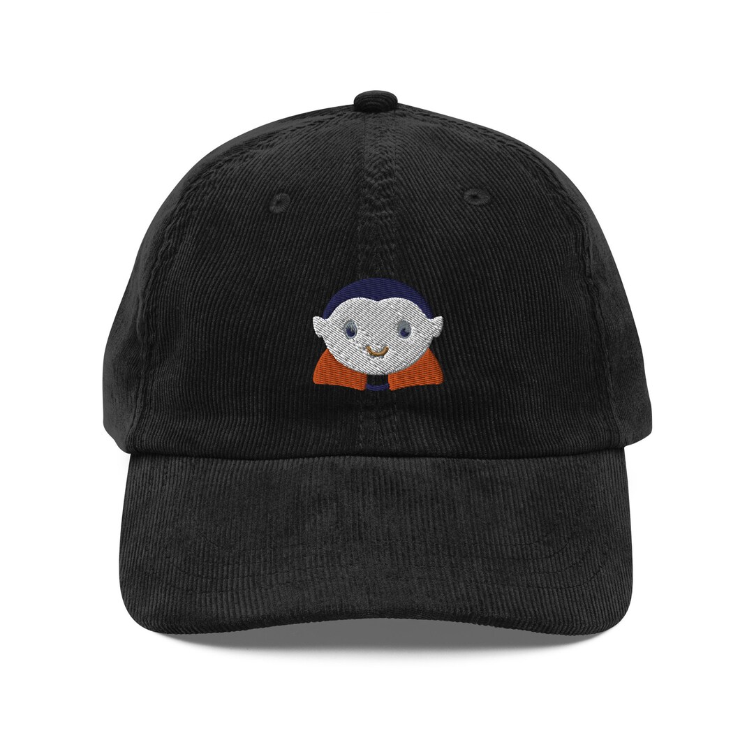 Kawaii Vampire Hat (embroidered Vintage Corduroy Cap) Cute Halloween ...