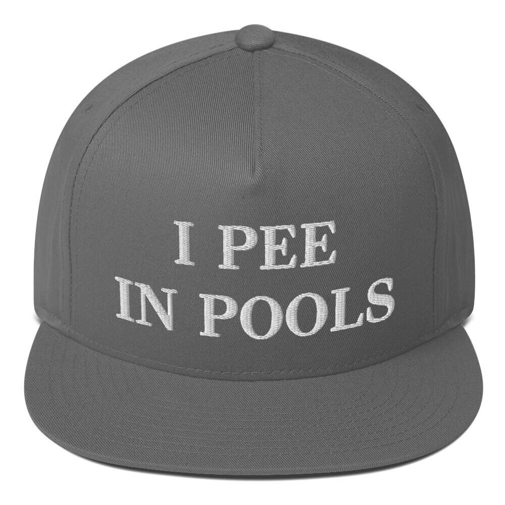 Pee in Pools Snapback Cap Pee in Pools Embroidered Hat I Pee - Etsy