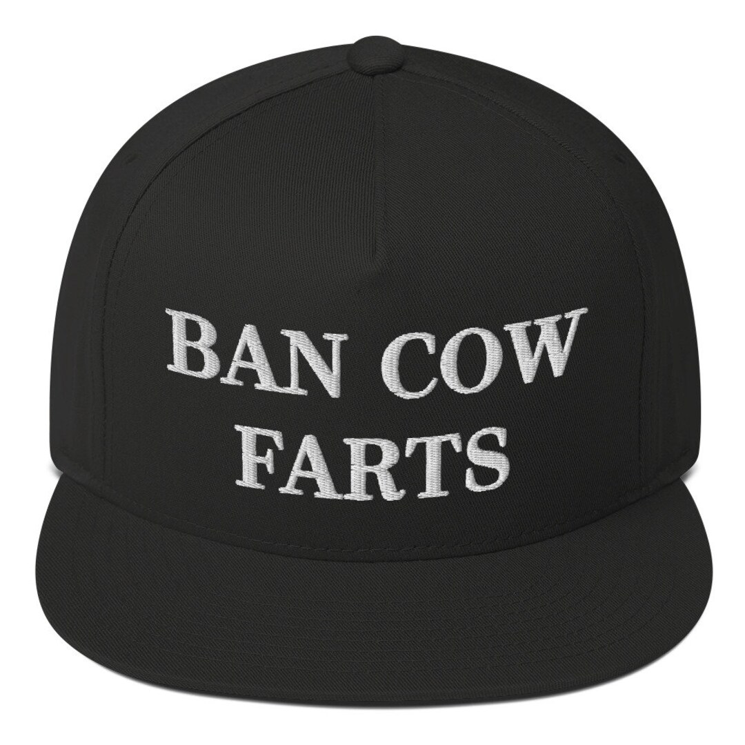 Cow Farts Snapback Cap, Cow Farts Embroidered Hat, Reduce Cardon ...
