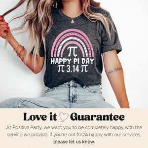 Happy Pi Day T-shirt, Cute Rainbow Pi Symbol, Math Teacher Gift, Geeky ...
