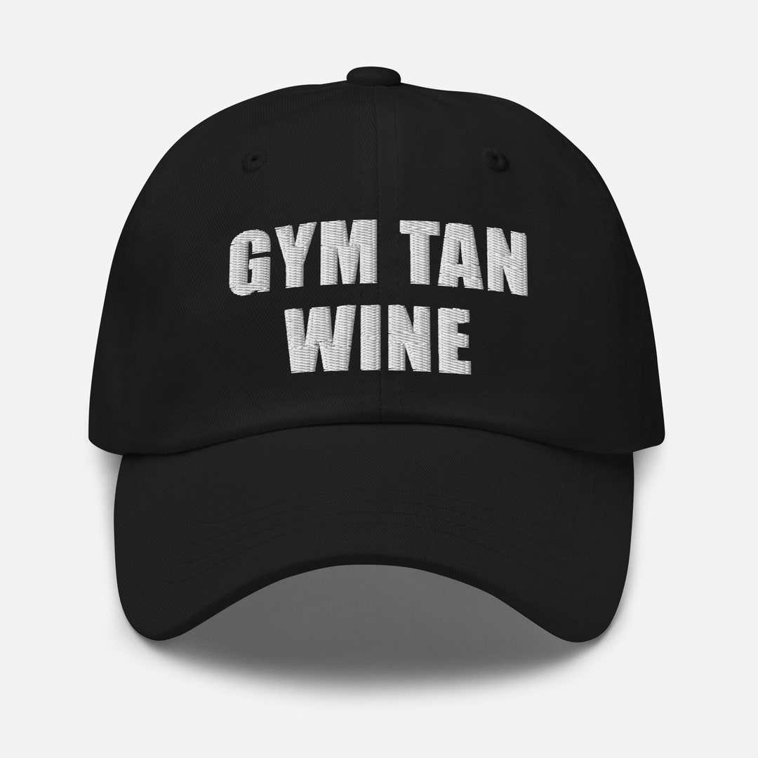 Gym Tan Wine Hat (embroidered Dad Cap) - Etsy