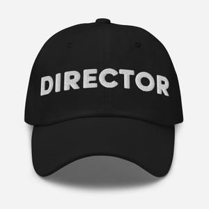 Director Hat (embroidered Dad Cap) - Etsy