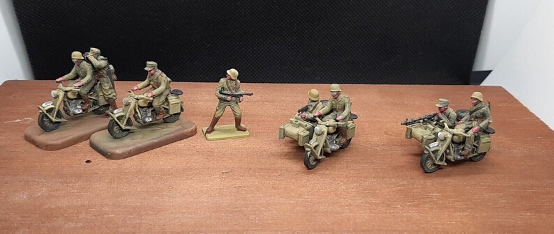 Scale 1:72 Painted German Motorcycles Afrikakorps, Miniatures by ...