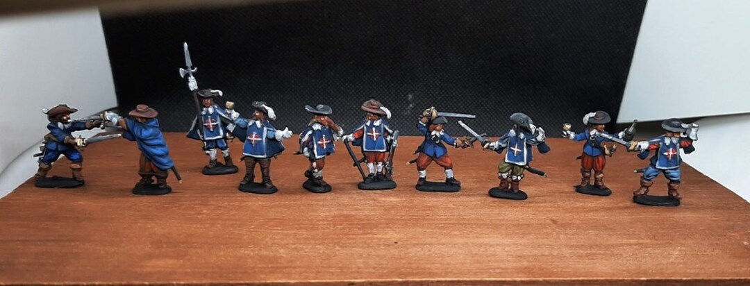 1:72 Painted Musketeers of the King of France (10 Figures), Miniatures ...
