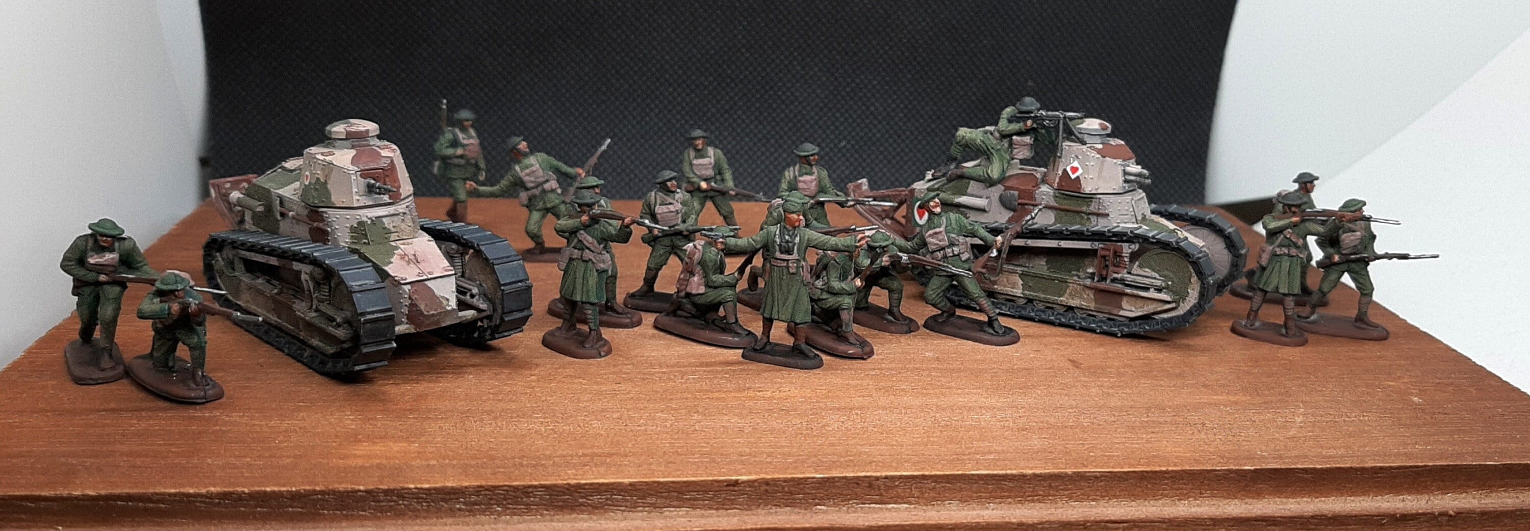 Scale 1:72 Detailed Painted US Army WW1 Infantry + Tanks, Miniatures by ...