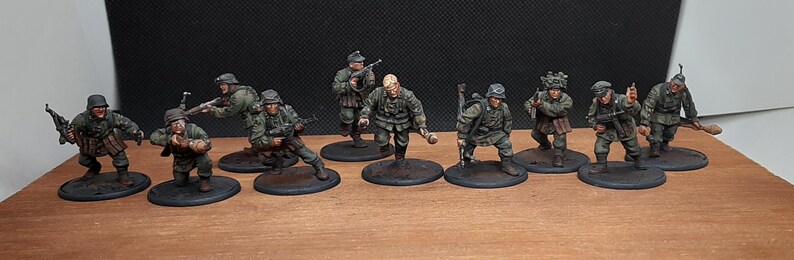 Detailed Painted German Elite Infantry 10 Figures 28 Mm Bolt Action ...