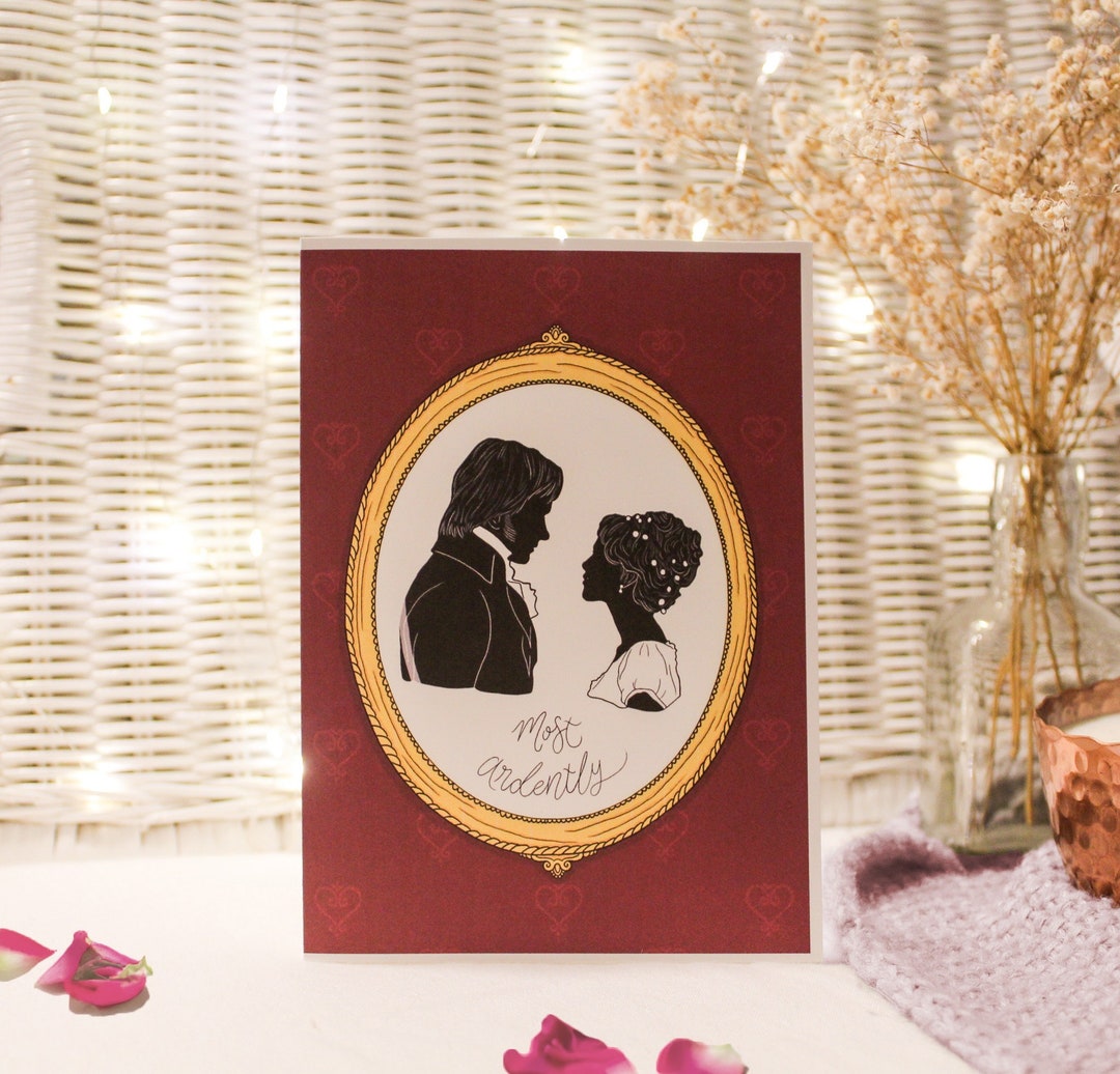 Pride & Prejudice Valentines or Anniversary Card - Most Ardently - Etsy