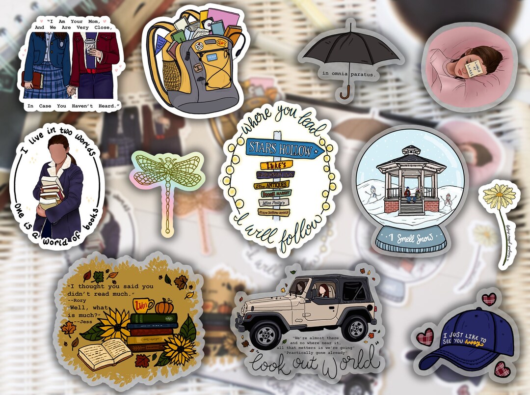 Gilmore Girls Stickers 12 Pack Collection - Etsy