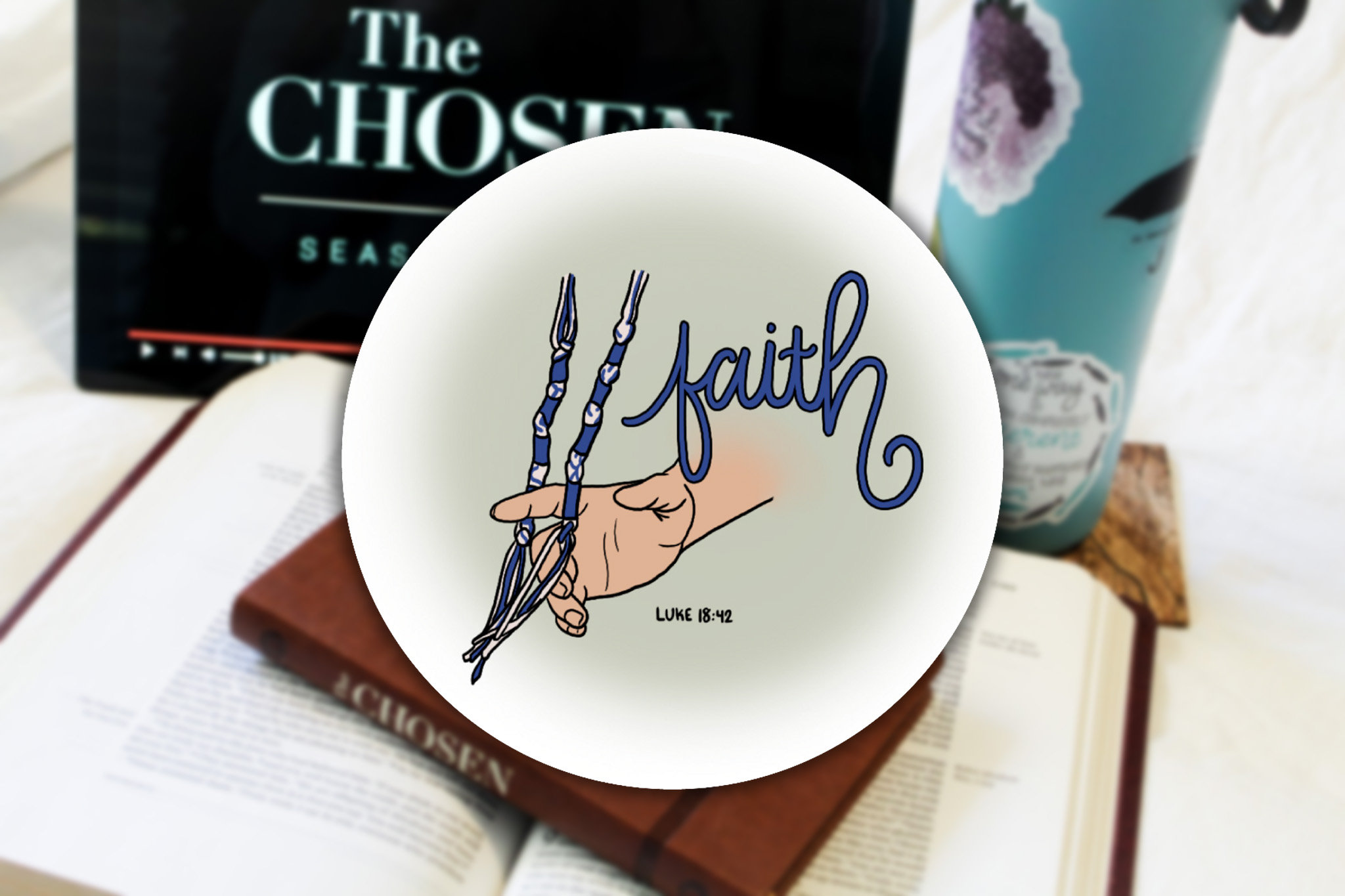 Faith Luke 18:42 the Chosen Sticker - Etsy