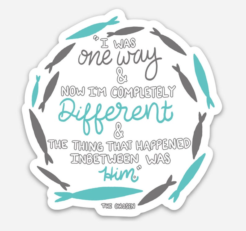 The Chosen Bumper Sticker 6x6 Car Sticker the Chosen - Etsy