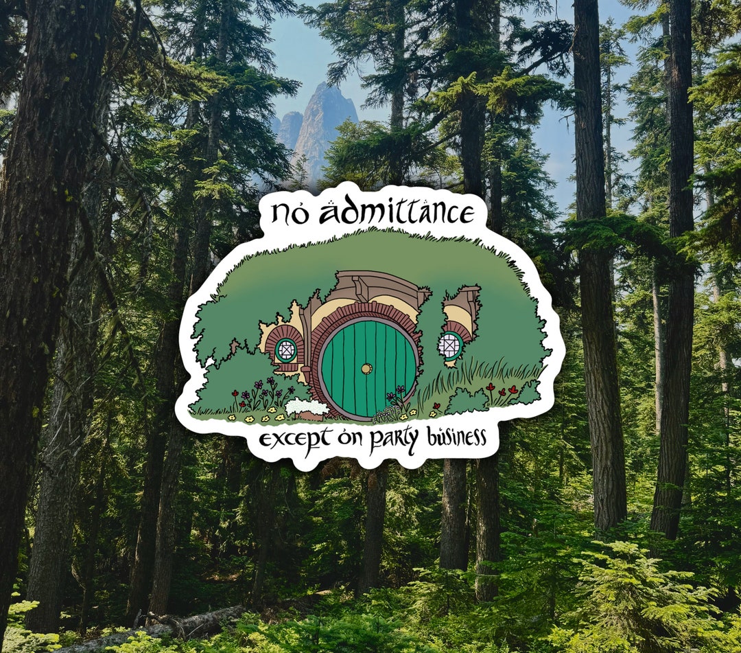 LOTR Hobbit Hole Lord of the Rings/the Hobbit Sticker - Etsy