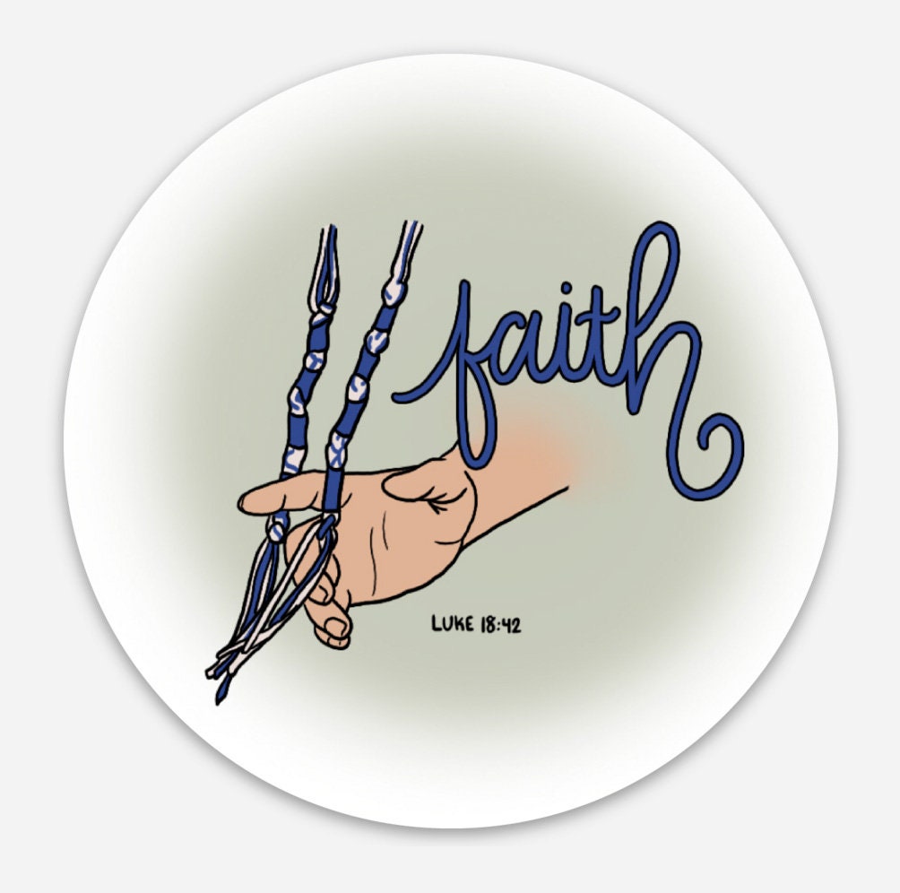 Faith Luke 18:42 the Chosen Sticker - Etsy