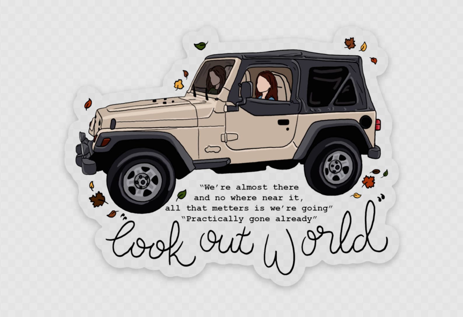 Look Out World Sticker - Lorelei Gilmore - GG Sticker - Etsy