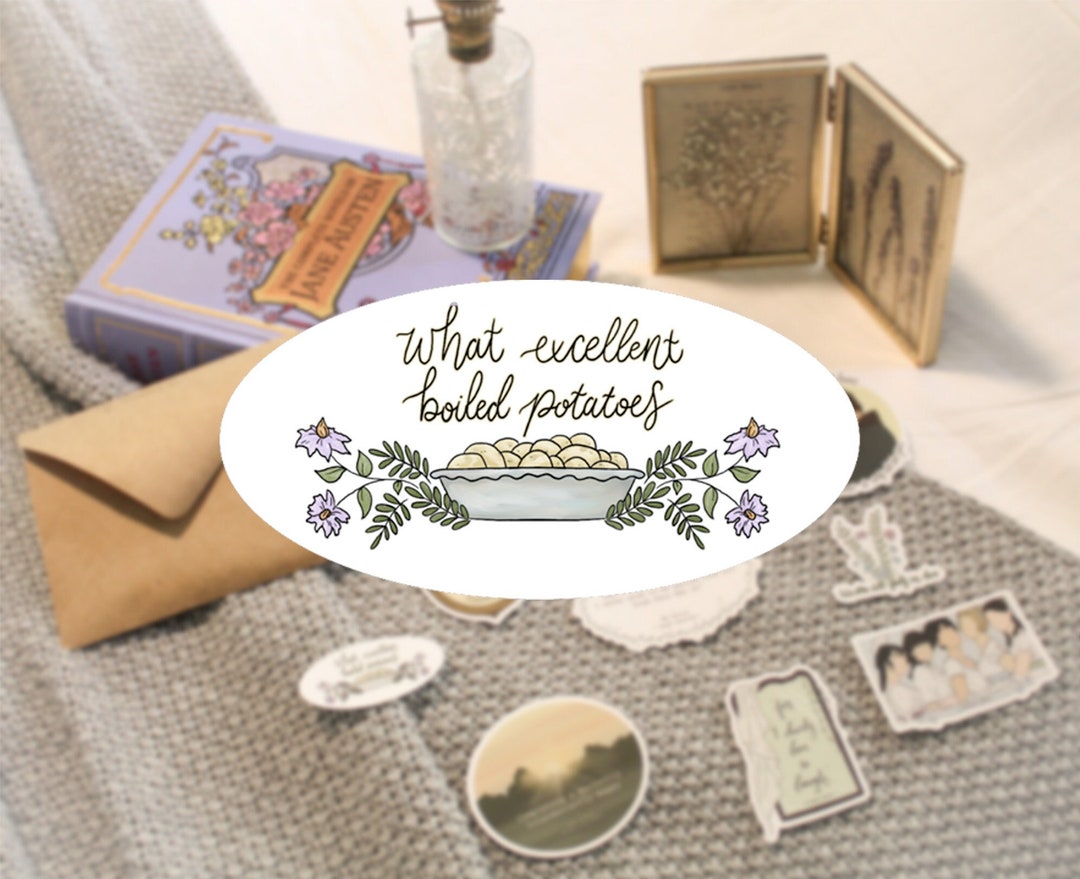 Pride and Prejudice Sticker - Boiled Potatoes - Etsy