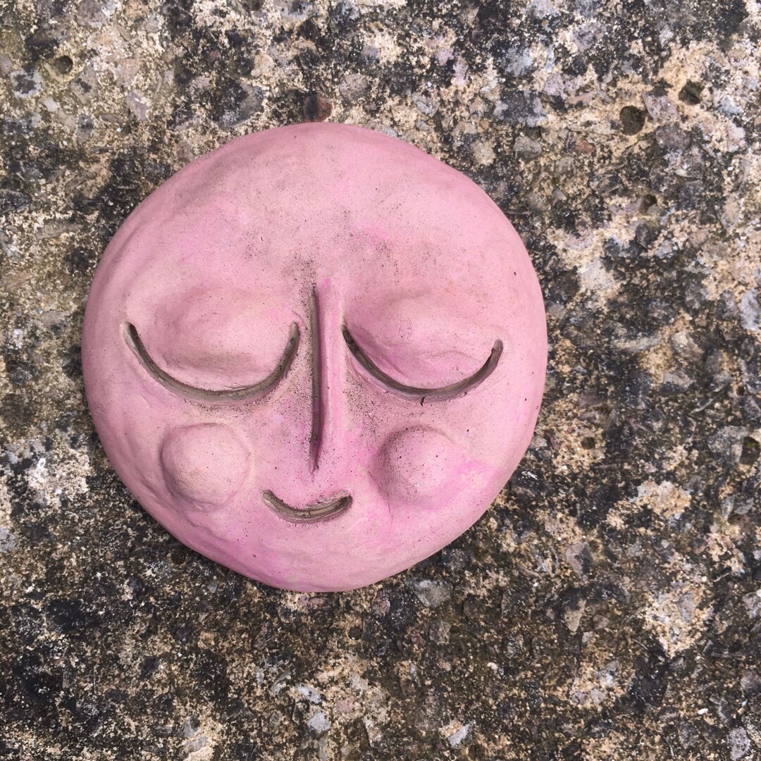 Cheeky Stone Face, Garden Ornament Plaque. Indoor / Outdoor. Concrete - Etsy
