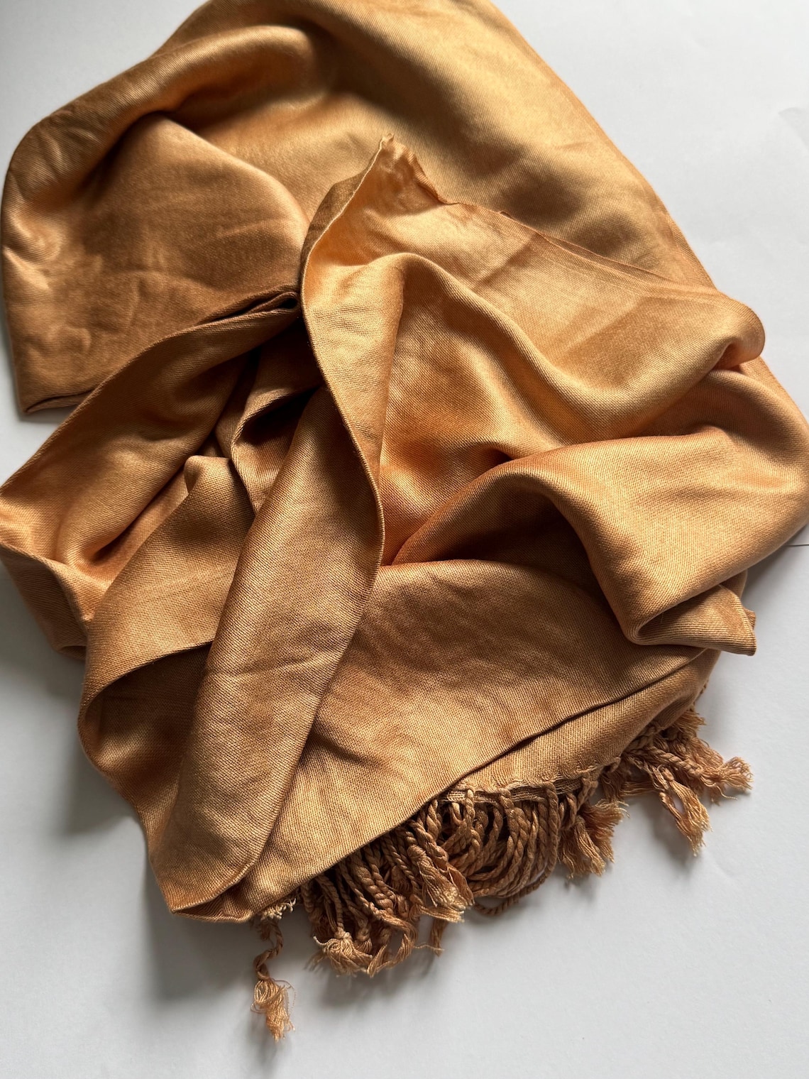 Luxury Antique Gold Pashminas Wrap Shawl Soft Tassel Scarf - Etsy