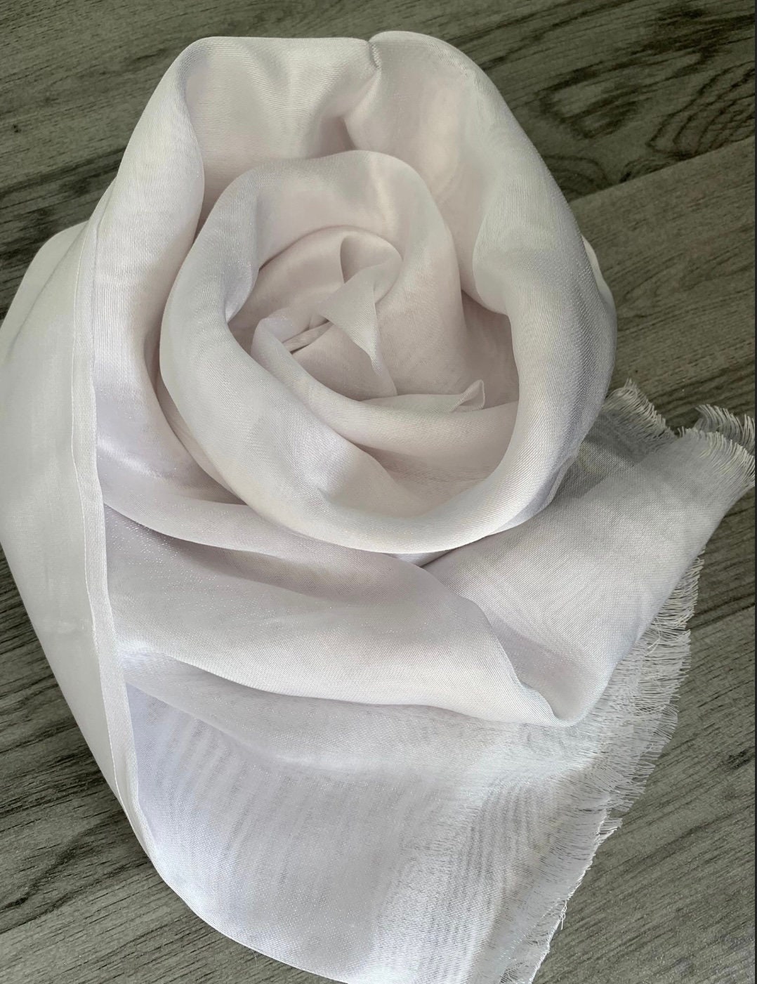Luxury White Soft Silk Scarf Warp Bridal Wedding Evening Wear - Etsy