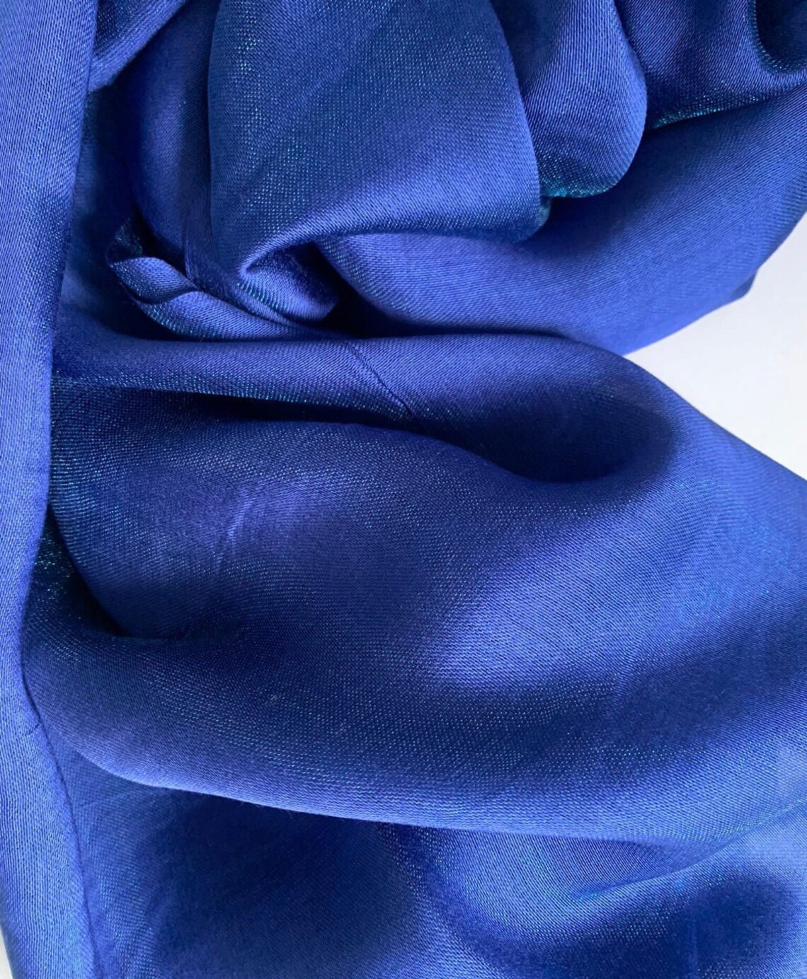 Luxury Royal Blue Silk Scarf Warp Bridal Wedding Evening Wear - Etsy