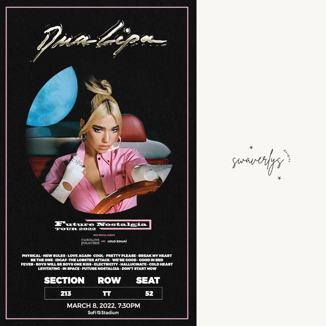 Digital Concert Poster With Setlist - Etsy