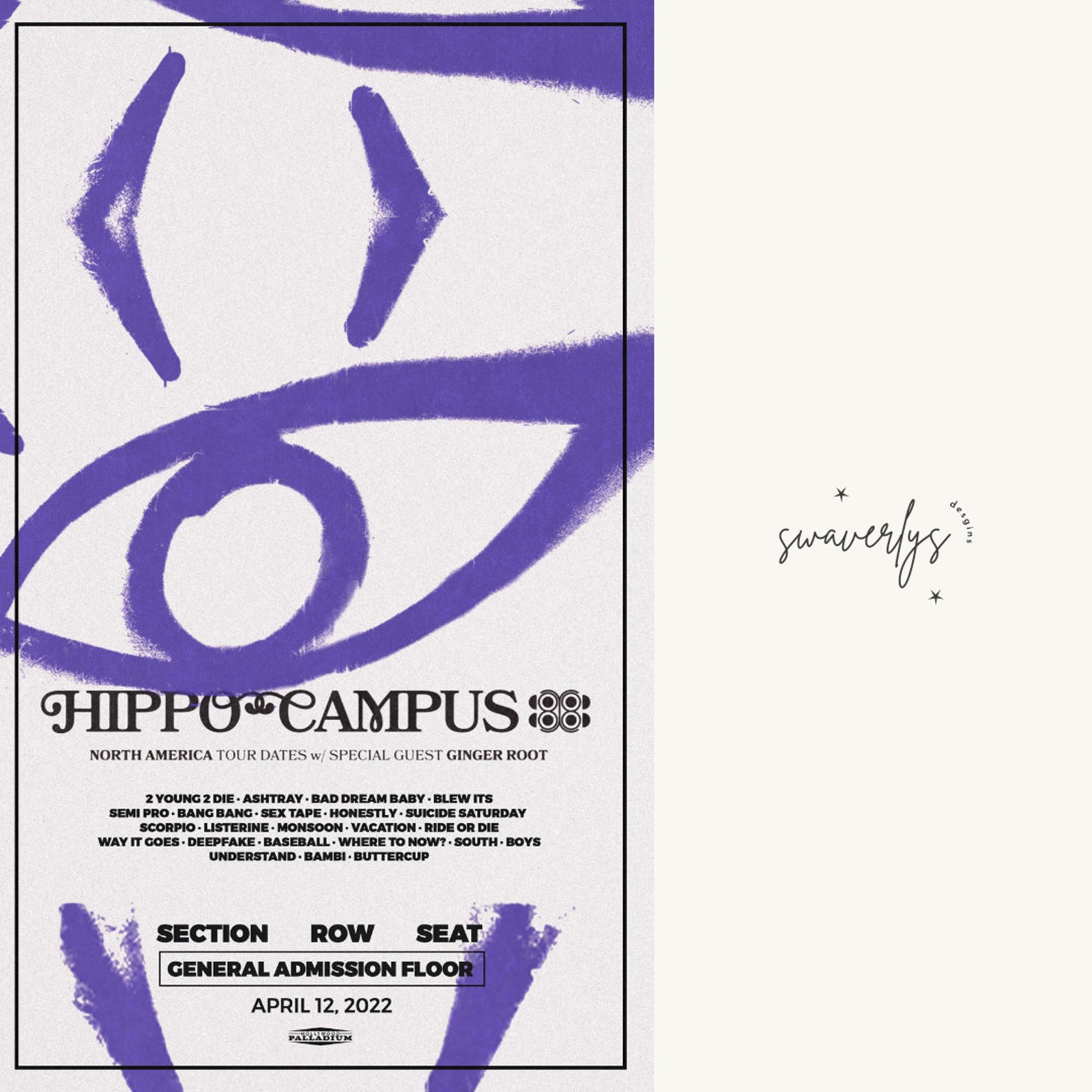 Digital Concert Poster With Setlist - Etsy