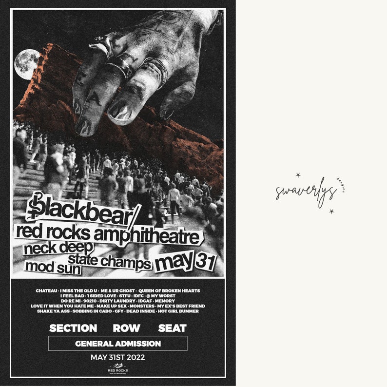 Digital Concert Poster With Setlist - Etsy