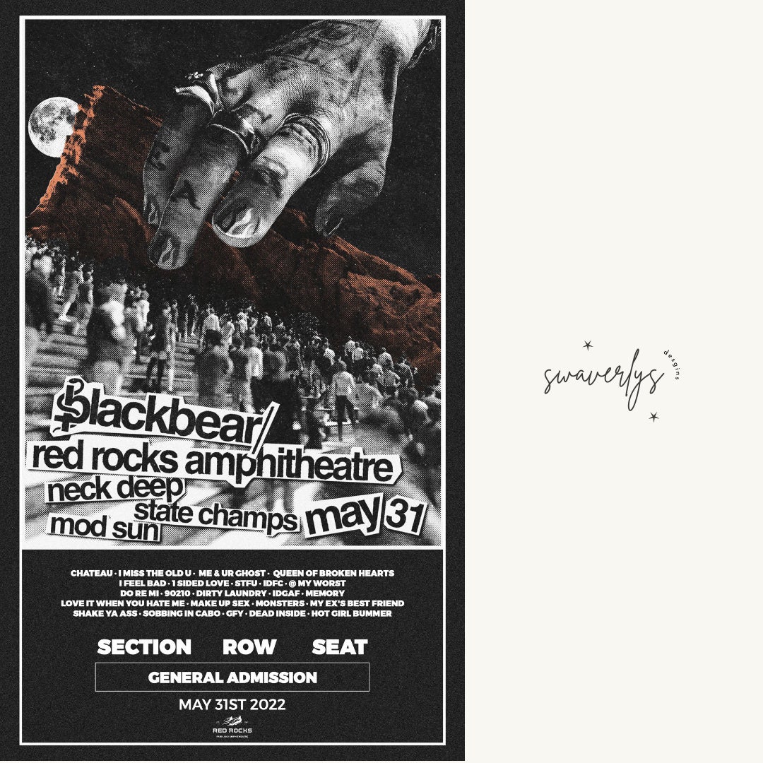 Digital Concert Poster With Setlist - Etsy