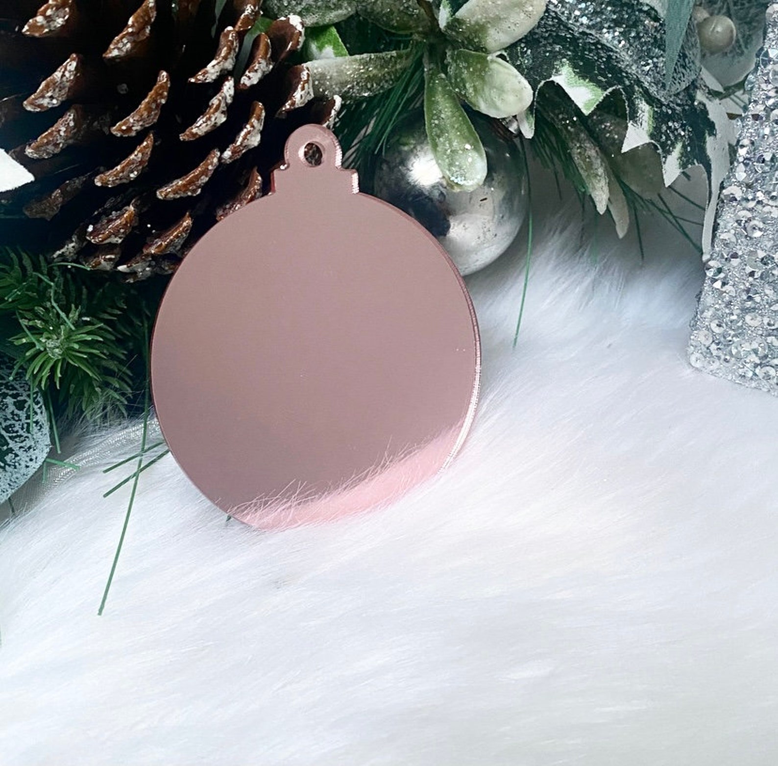Plain Acrylic Christmas Bauble Bulk | Blank Ready to Personalise ...
