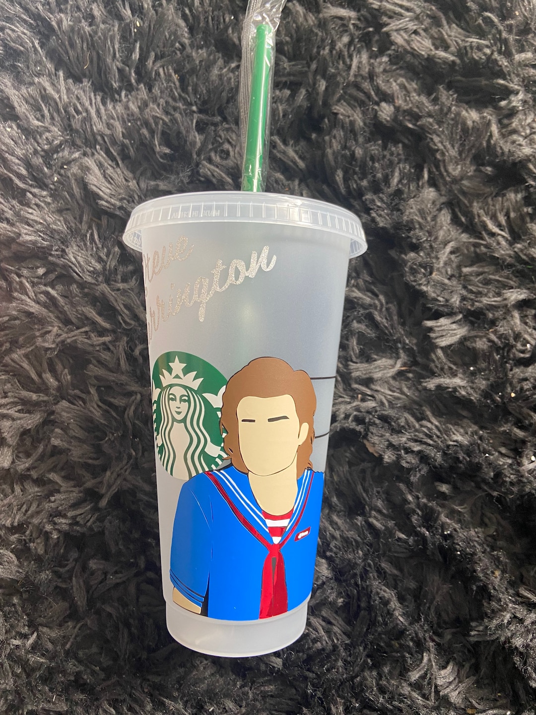 Stranger Things Steve Harrington Starbucks Cold Cup - Etsy