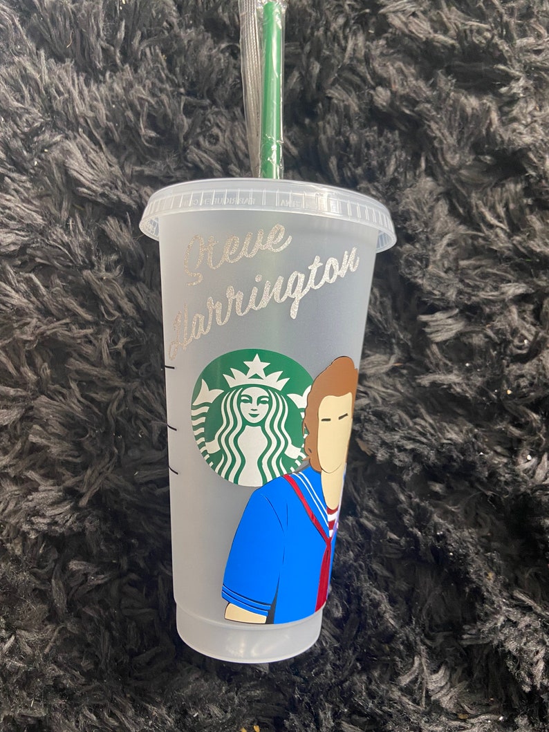 Stranger Things Steve Harrington Starbucks Cold Cup - Etsy