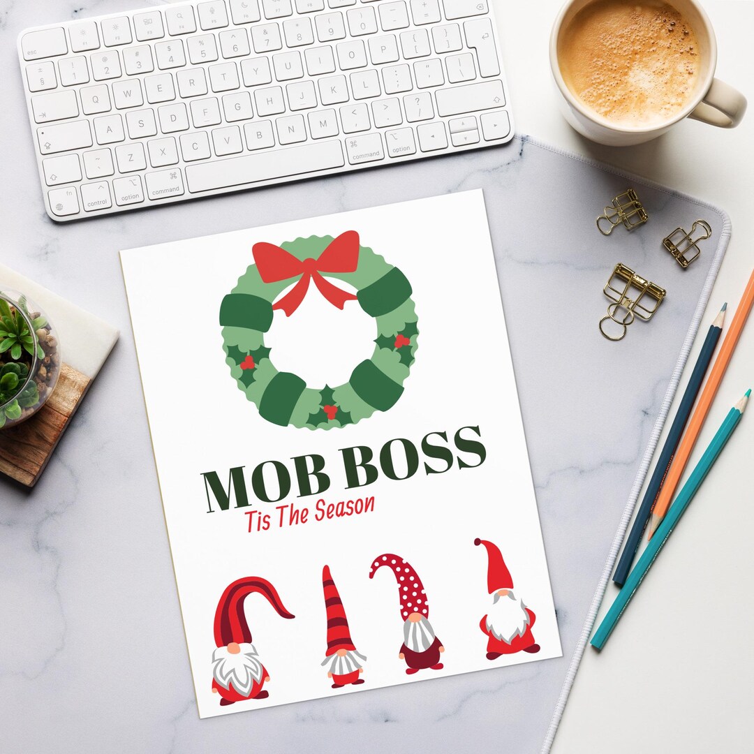 Christmas Notepad Christmas Gnome Notebook Stocking Stuffers Festive ...