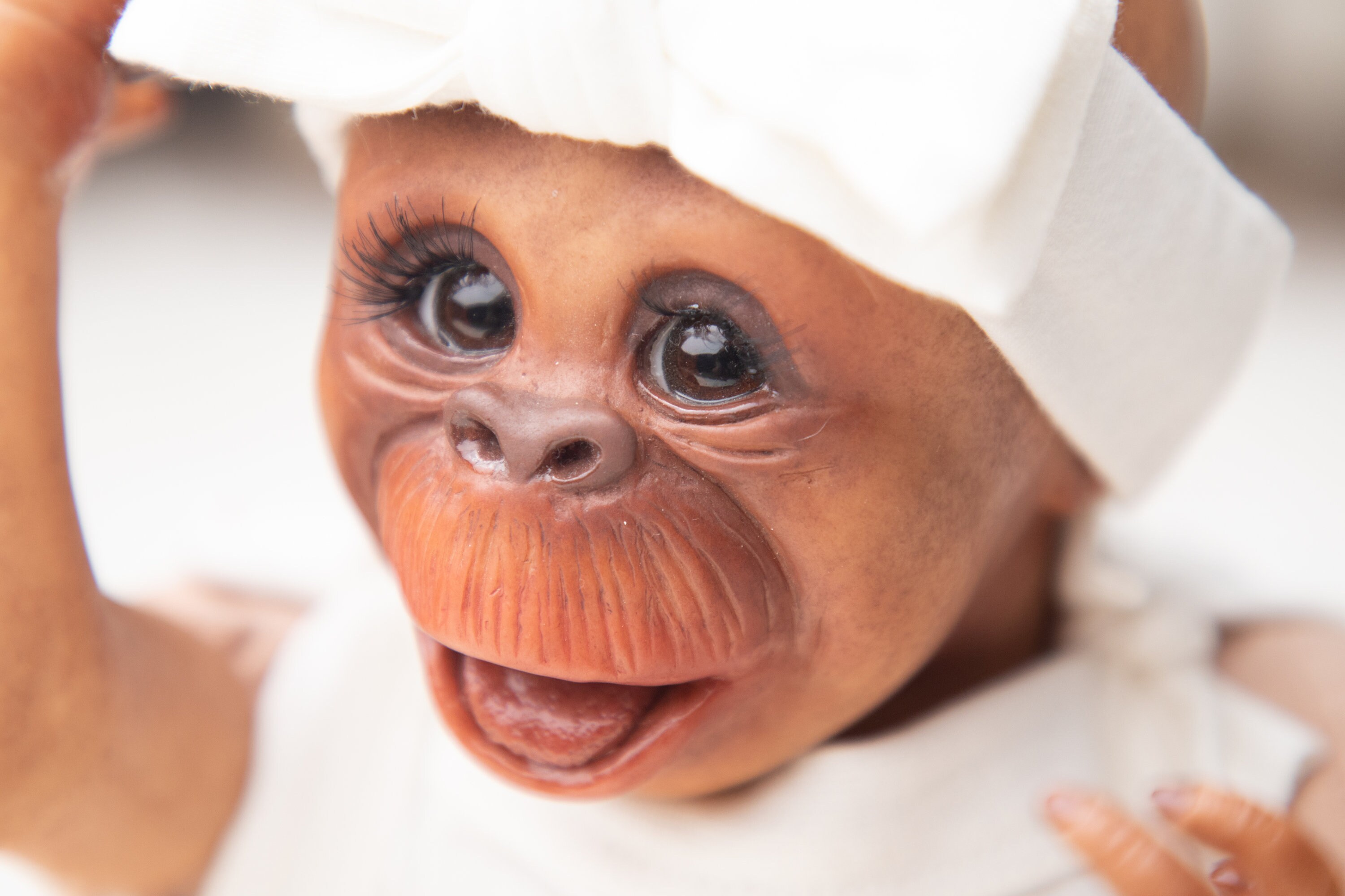 Binki Reborn Baby Doll Animal Monkey Collectable - Etsy