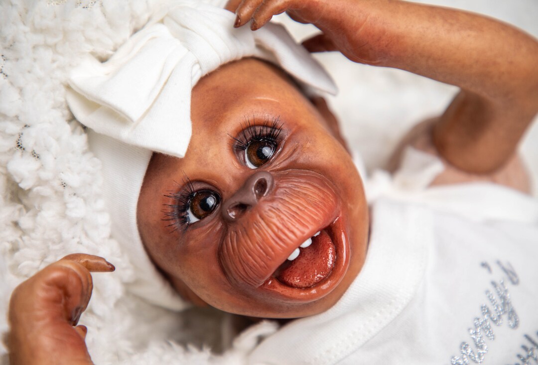 Binki Reborn Baby Doll Animal Monkey Collectable - Etsy