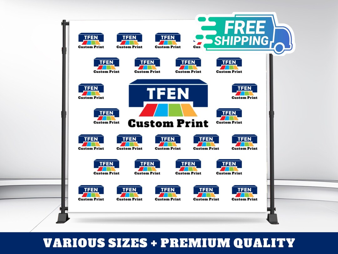 Business Logo Backdrop,step and Repeat Backdrop, Custom Birthday ...